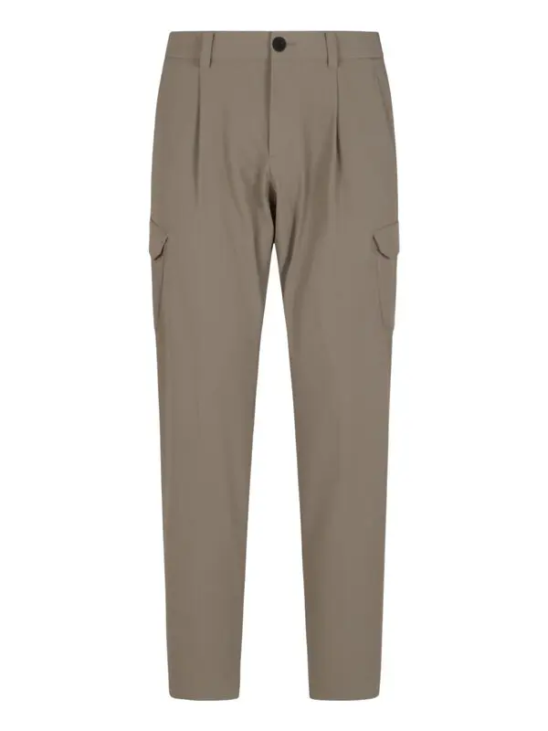 Herno Pleated Cargo Pants - Gray