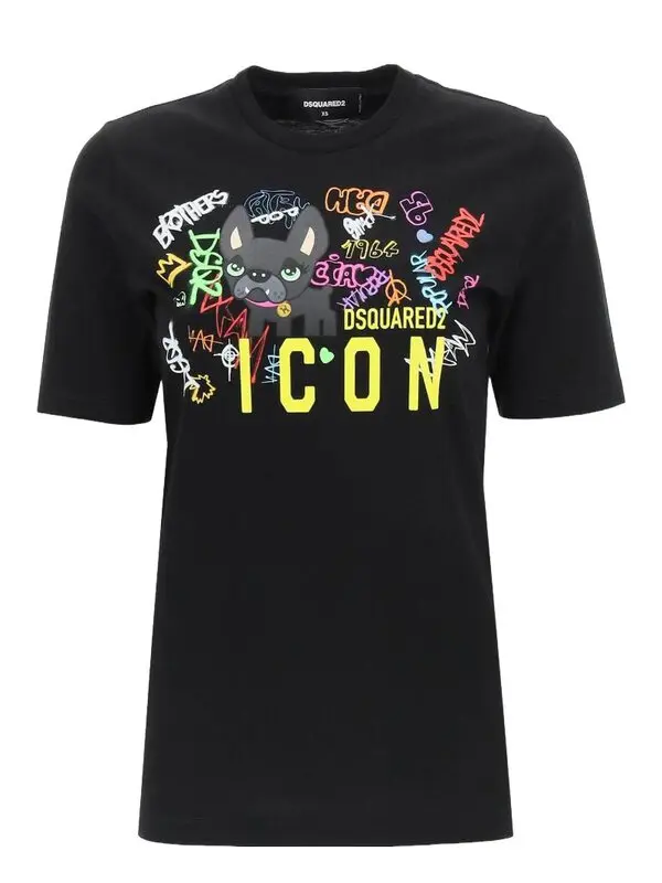 Dsquared2 Icon Graphic T-shirt - Black