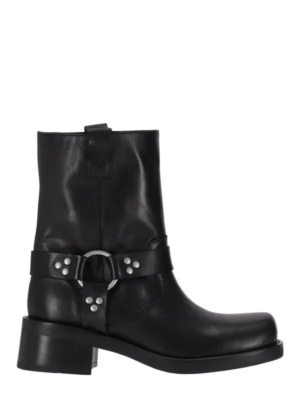 P.a.r.o.s.h Harness Studded Leather Boots - Black