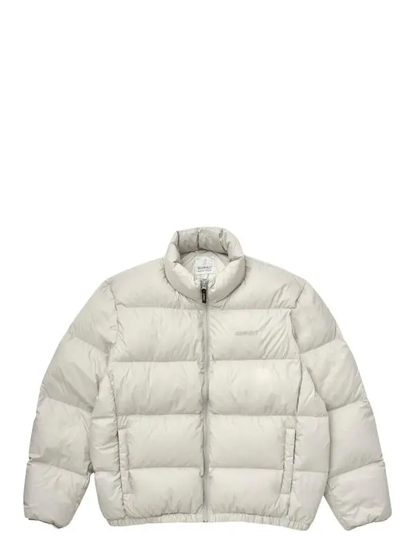 Gramicci Quilted Down Jacket With Stand Collar - Light Beige