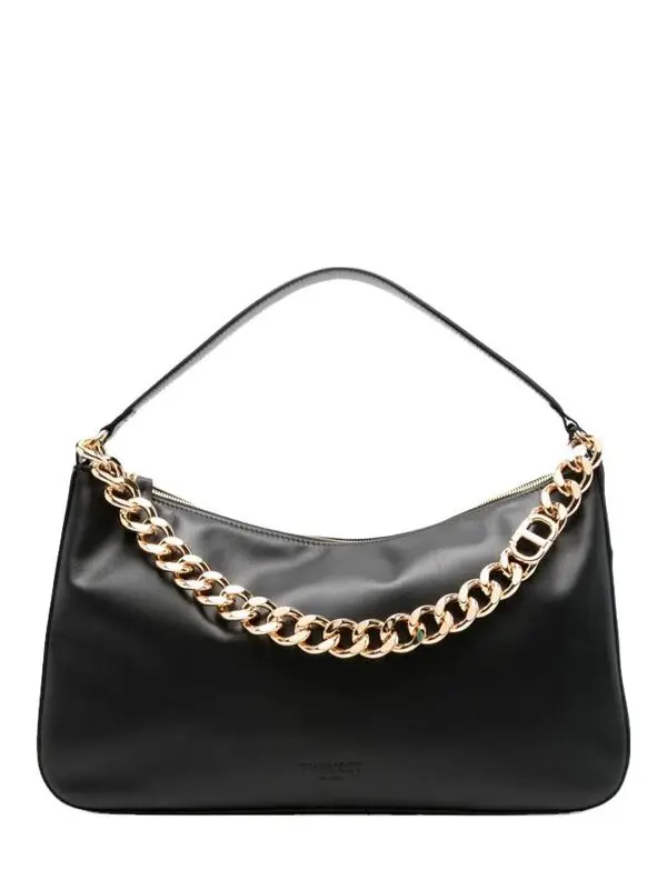 TWINSET Liliane Chain Shoulder Bag - Black