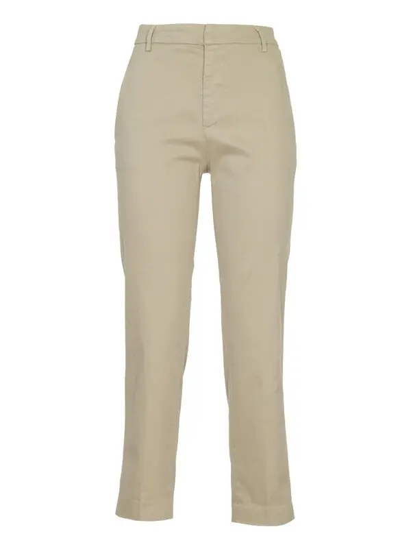 DONDUP Belt-loop Casual Trousers - Nude