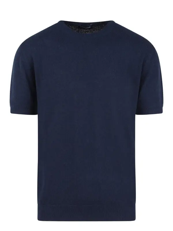 DRUMOHR Crew Neck Short Sleeve Jumper - Black