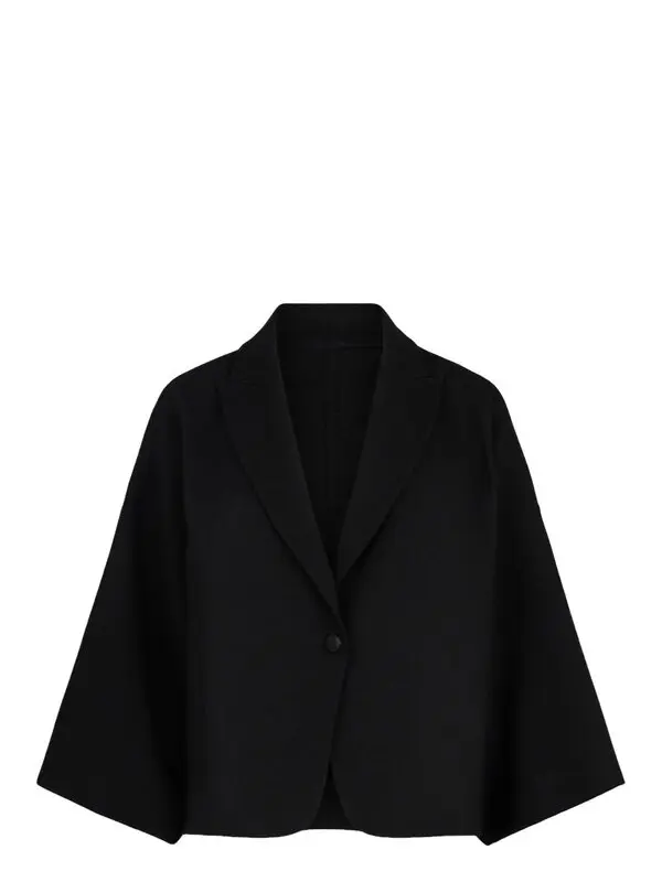 Max Mara Short Jacket With Cape Sleeves - Black