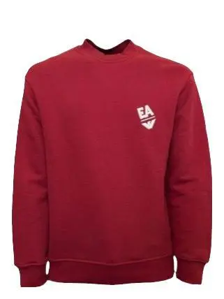 Emporio Armani Embroidered Logo Sweatshirt - Red