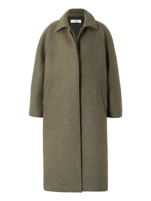 RÓHE Long-sleeved Coat - Forest Green