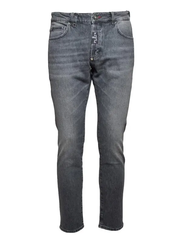 Philipp Plein Mid-rise Skinny Jeans - Gray