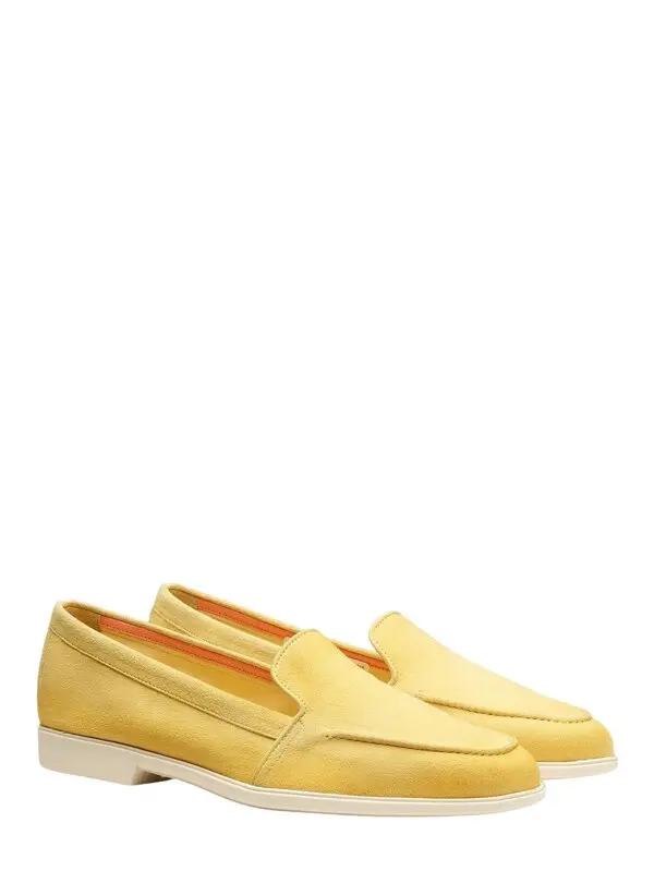 Santoni Round Toe Slip-on Loafers - Yellow