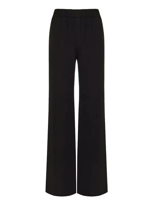 Valentino Garavani Wide-leg Silk Trousers - Black