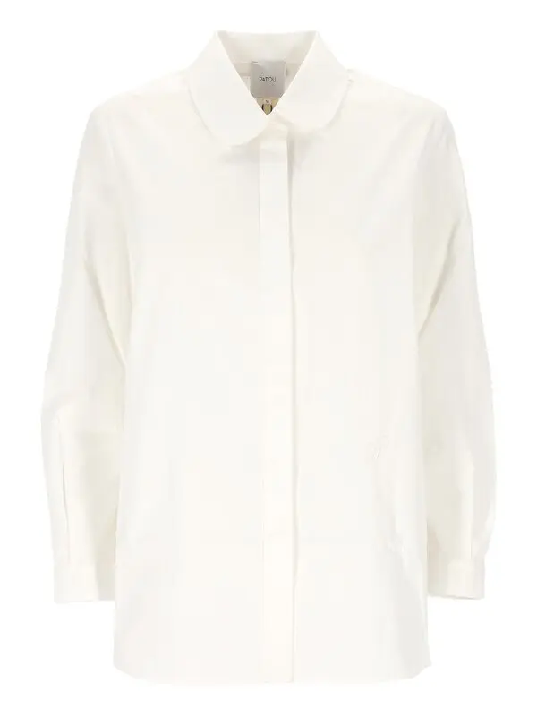 PATOU Classic Collar Blouse - White