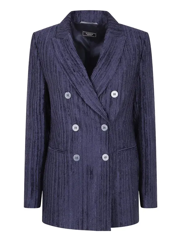 Peserico Double-breasted Blazer - Black