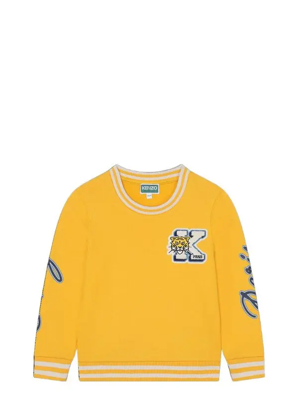 Kenzo Embroidered Cotton Sweatshirt - Yellow