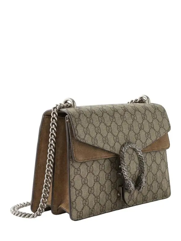 Gucci Gg Supreme Dionysus Small Shoulder Bag - Green