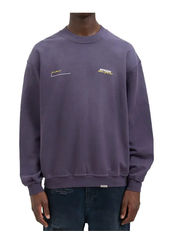 REPRESENT Patron Of The Club Logo Sweatshirt - Black