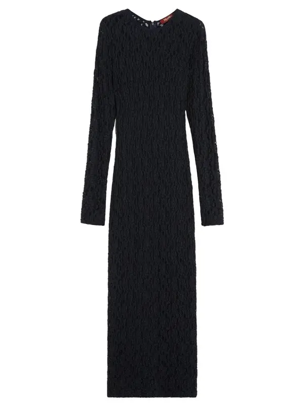 Max Mara Sarta Lace Crewneck Dress - Midnight Blue