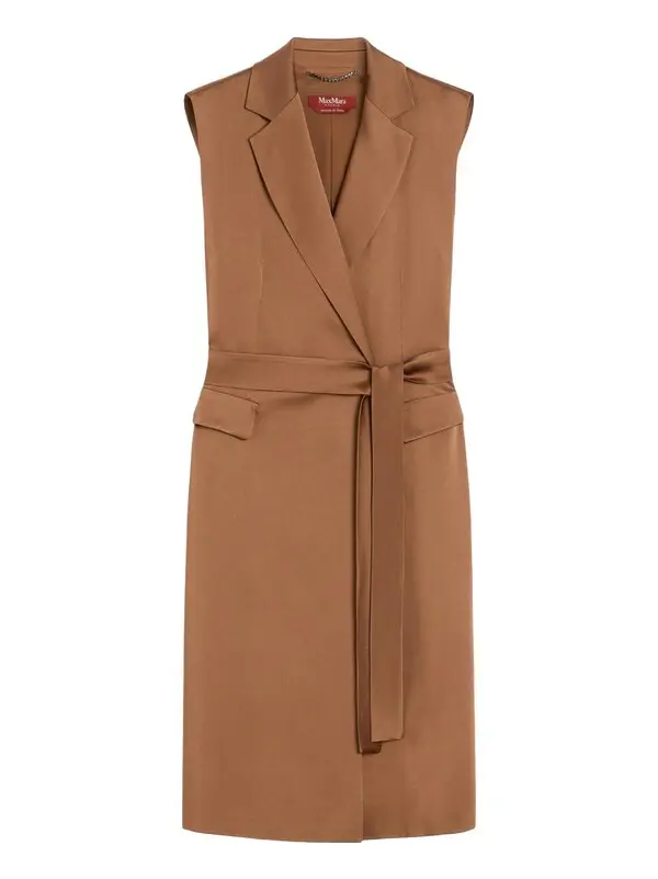 Max Mara Belted Gilet - Brown