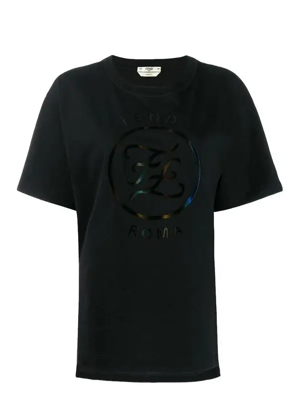 Fendi Front Logo T-shirt - Black