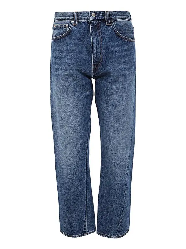TOTEME Twisted Seam Straight Leg Jeans - No
