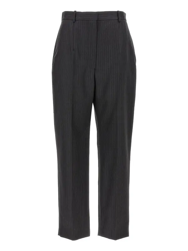 Alexander McQueen Straight-leg Pinstripe Tailored Pants - Black