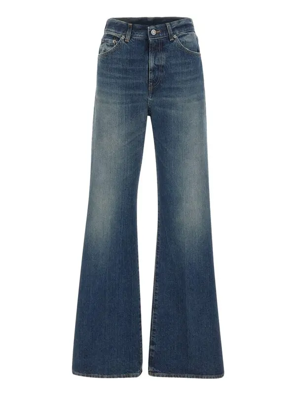 DONDUP Amber Wide-leg Jeans - Blue