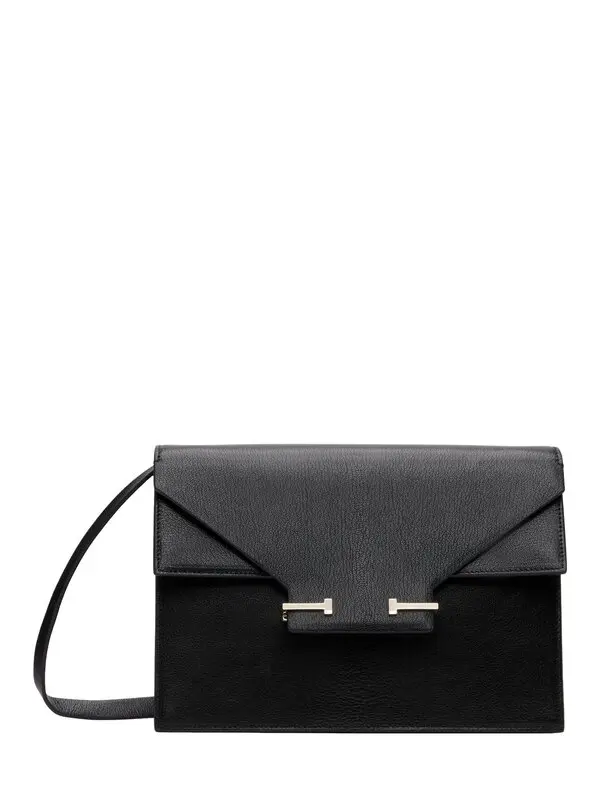 TOM FORD Leather Shoulder Bag - Black