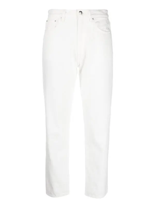 TOTEME Straight-leg Cropped Jeans - White