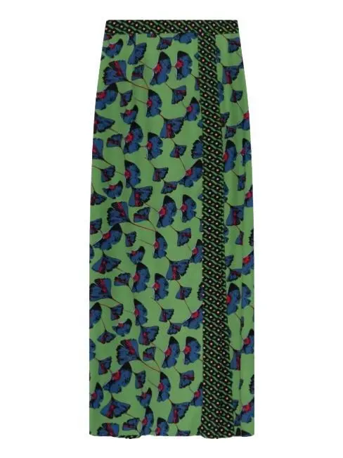 Diane Von Furstenberg Latrice Floral Maxi Skirt - Green