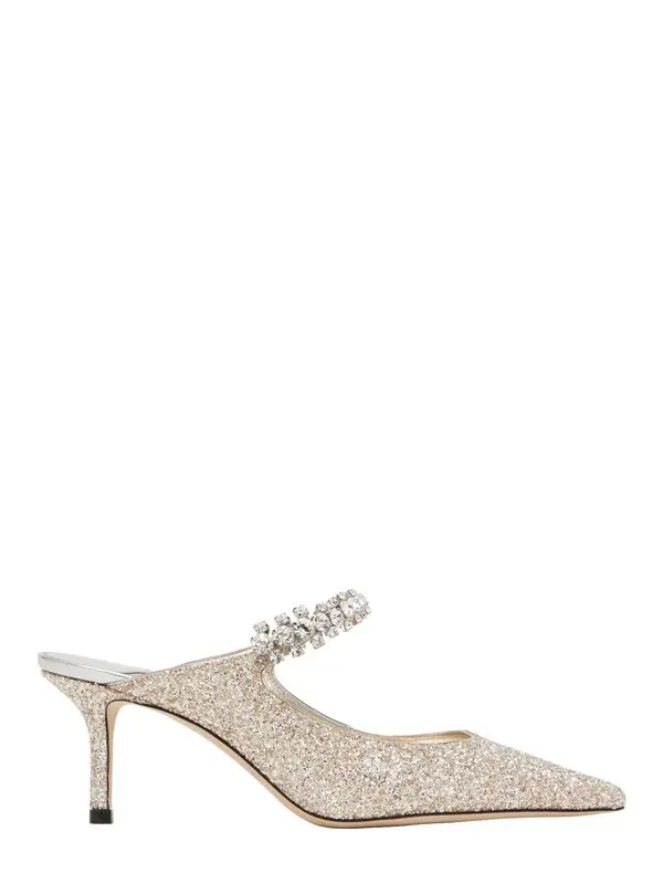 JIMMY CHOO Bing 65 Mules - Golden