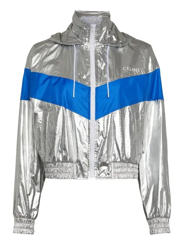 Celine Nylon Track Jacket - Gray