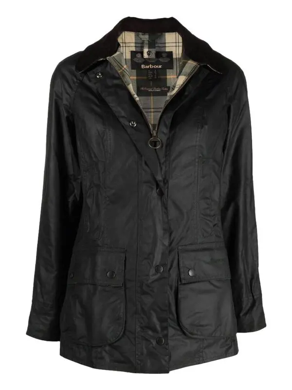 Barbour Beadnell Wax Jacket - Black