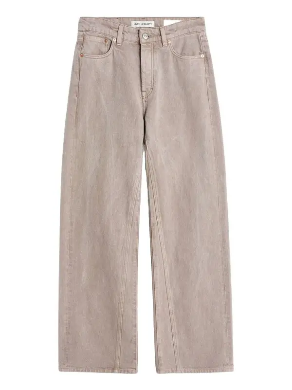 Our Legacy Treble Cut Wide-leg Jeans - Nude