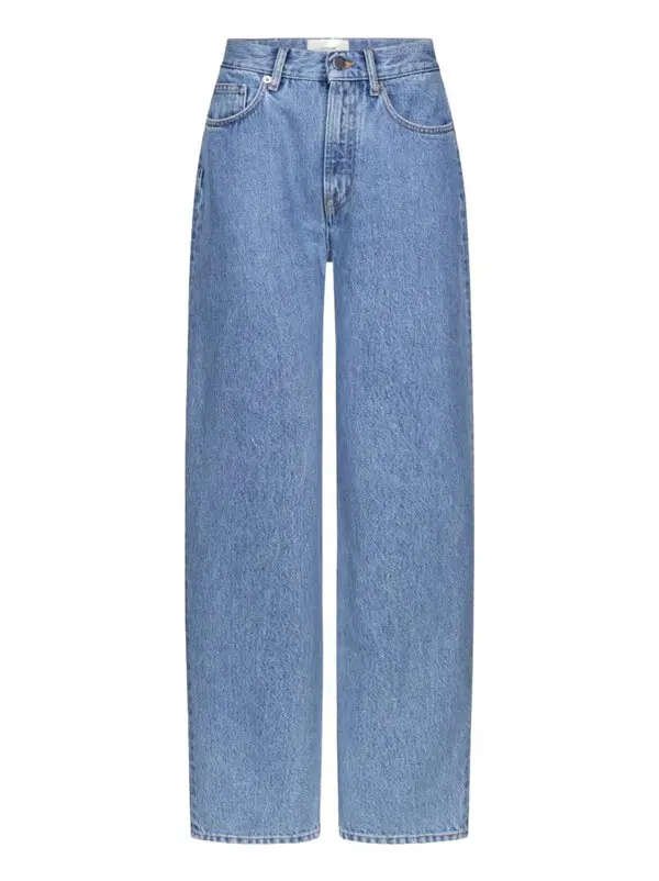 Loulou De Saison Samur Five-pocket Jeans - Washed Light Blue