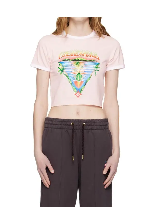 Casablanca Graphic T-shirt - Pink