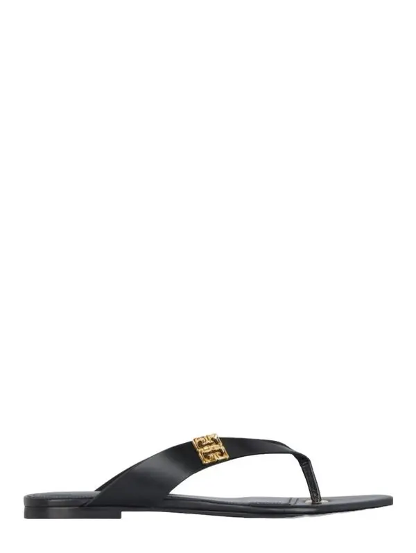 Givenchy 4g Liquid Thong Sandals - Black