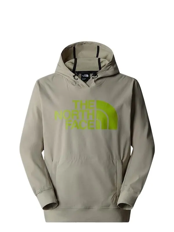 The North Face Tekno Logo Hooded Pullover - Clay Grey