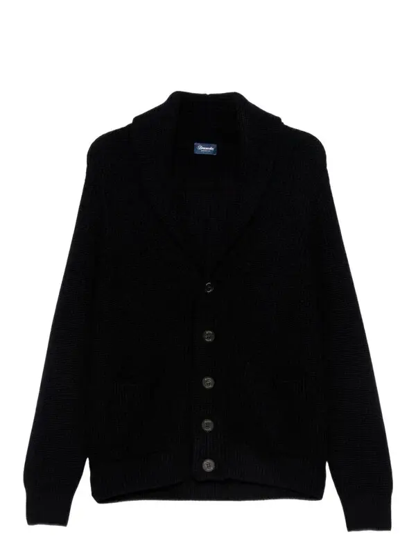 DRUMOHR Shawl Collar Cardigan - Black