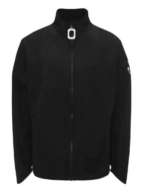 J.W.ANDERSON Jw Anderson Logo Printed Zipped Jacket - Black