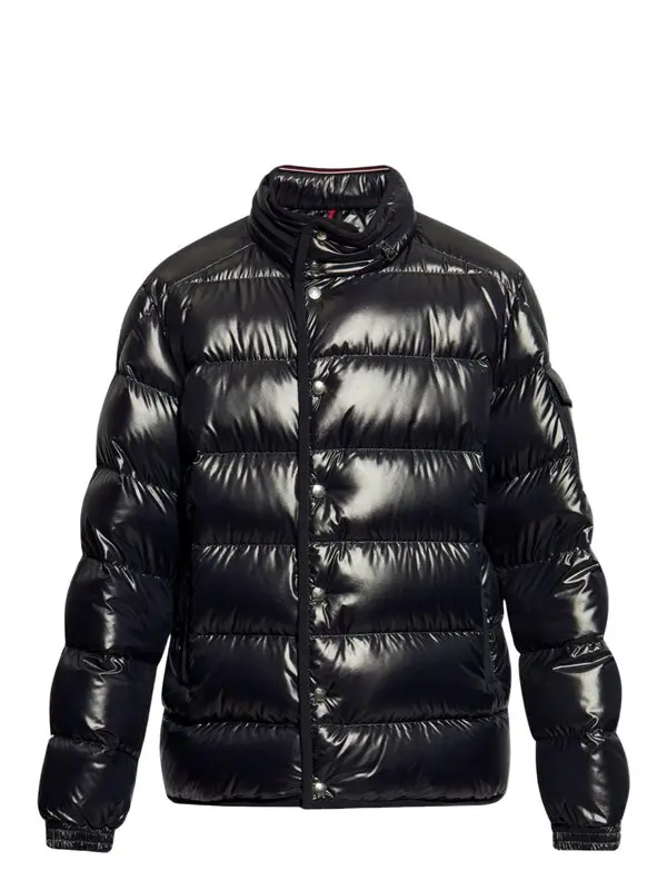 Moncler Gourette Zip-up Short Down Jacket - Midnight Blue