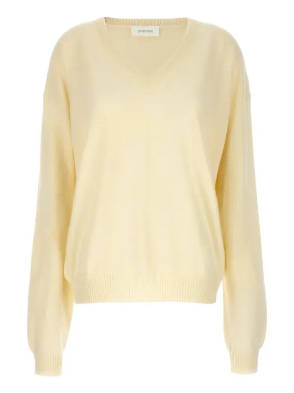 Sportmax V-neck Long-sleeved Jumper - No