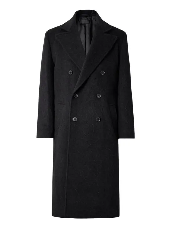 NILI LOTAN Double-breasted Tailored Coat - Black