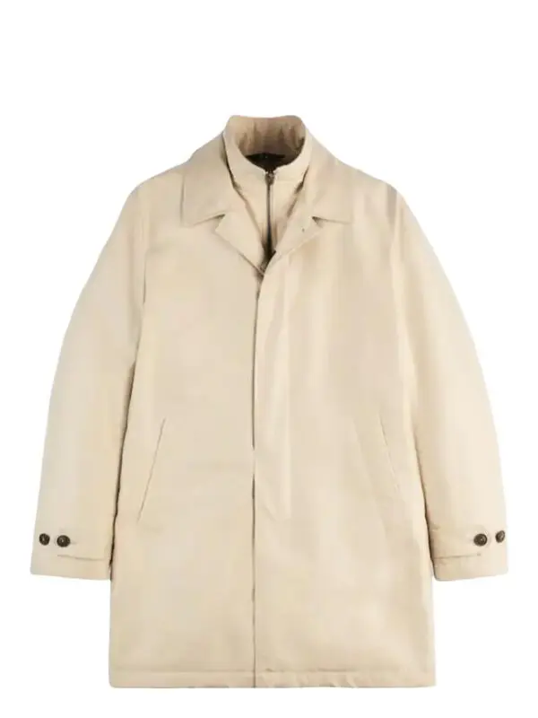 FAY Technical Poplin Raincoat - Light Brown