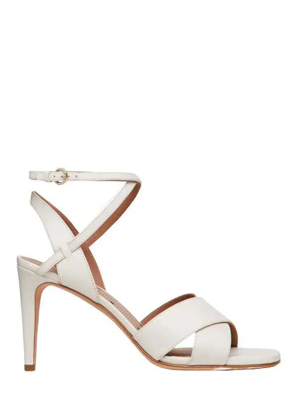 Red Valentino Open-toe High-heel Sandals With Ankle Strap - White
