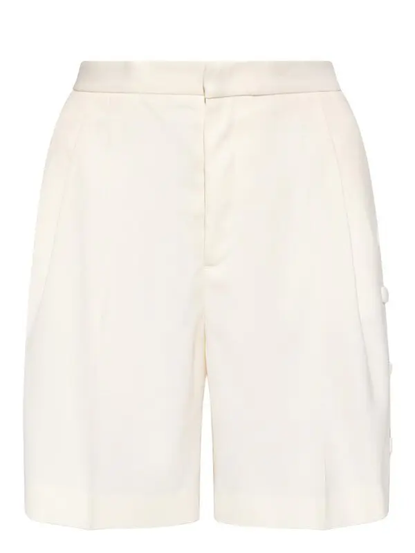 Red Valentino Pleated Shorts - White