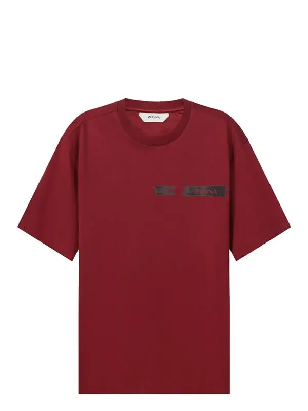 Zegna Logo-print Short-sleeve T-shirt - Red