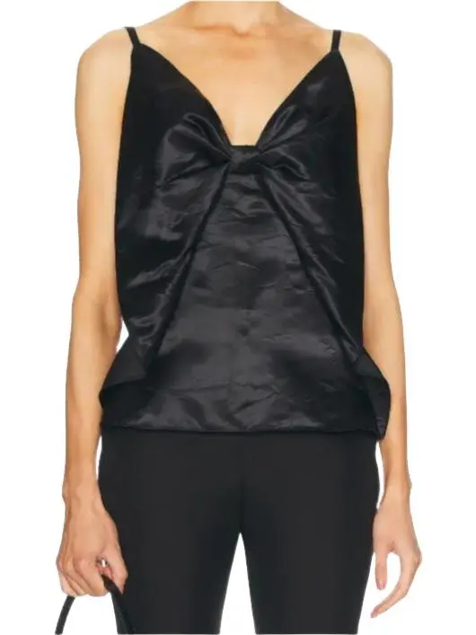 Givenchy Bow Detail Sleeveless Blouse - Black