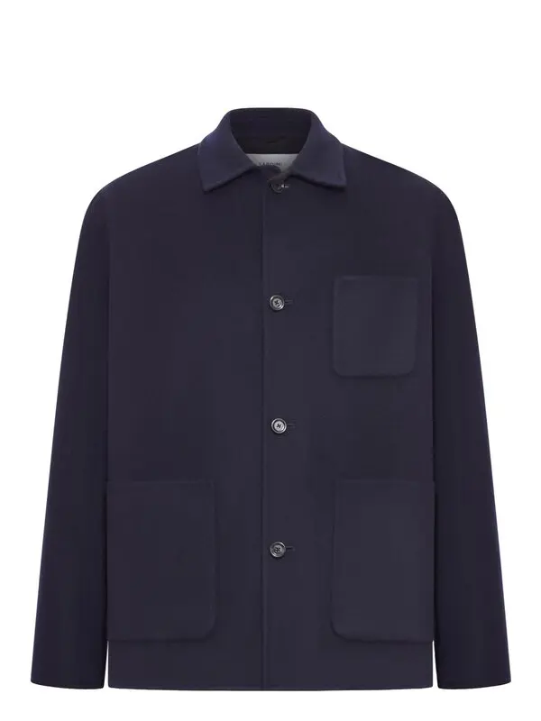 LARDINI Wool Jacket - Blue