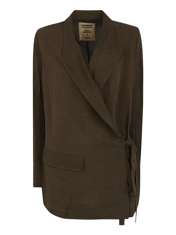 UMA WANG Khloe Peak-lapel Jacket - Black