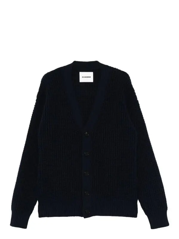 JIL SANDER V-neck Cardigan - Nightfall
