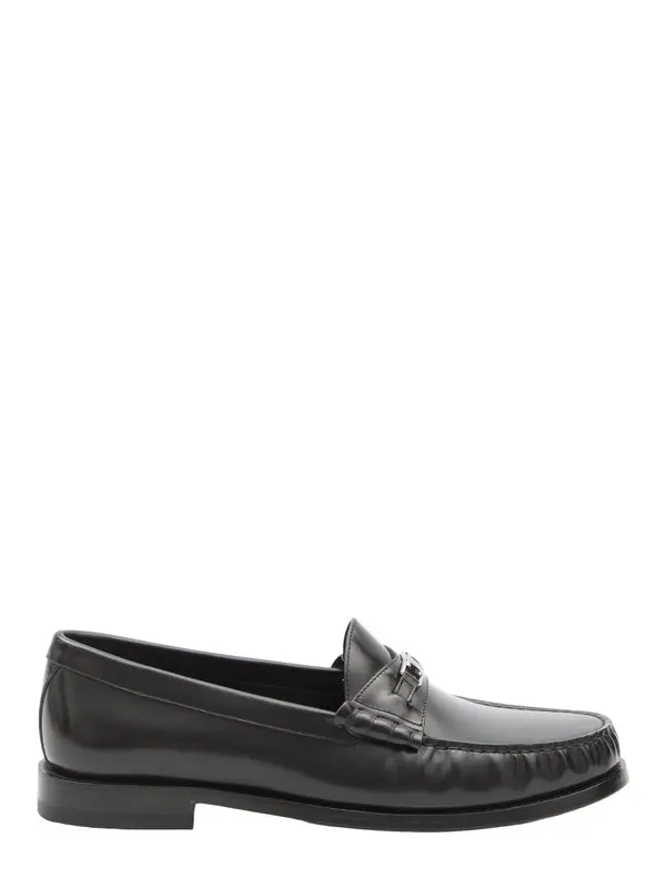 Celine Luco Loafer In Polished Bull - Black
