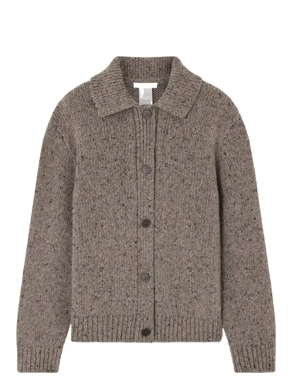 THE ROW Mauri Button-up Cardigan - Taupe